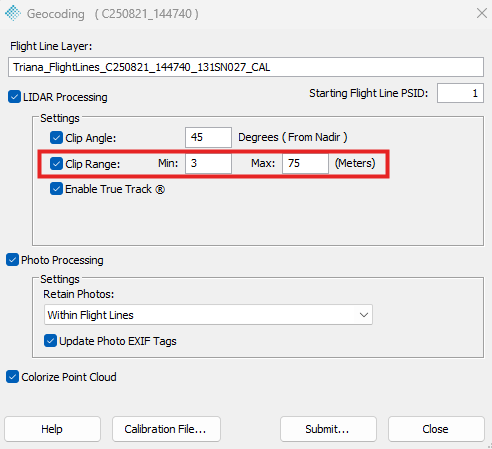 Noise Removal Options – LP360