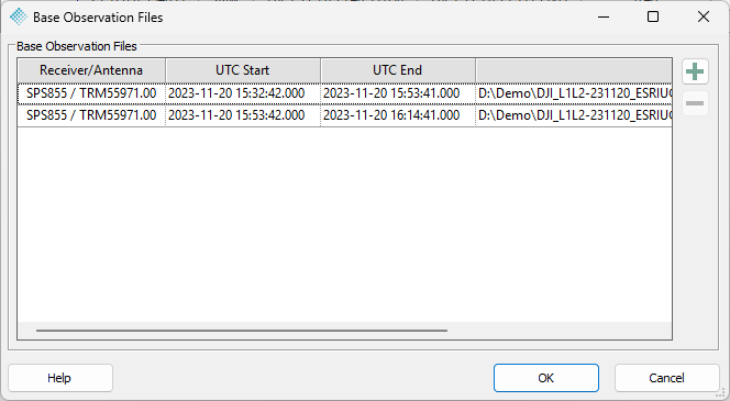 Base Observation Files – LP360